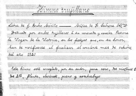 Las fiestas patronales de 1920 y el Himno trujillano – CHDE Trujillo